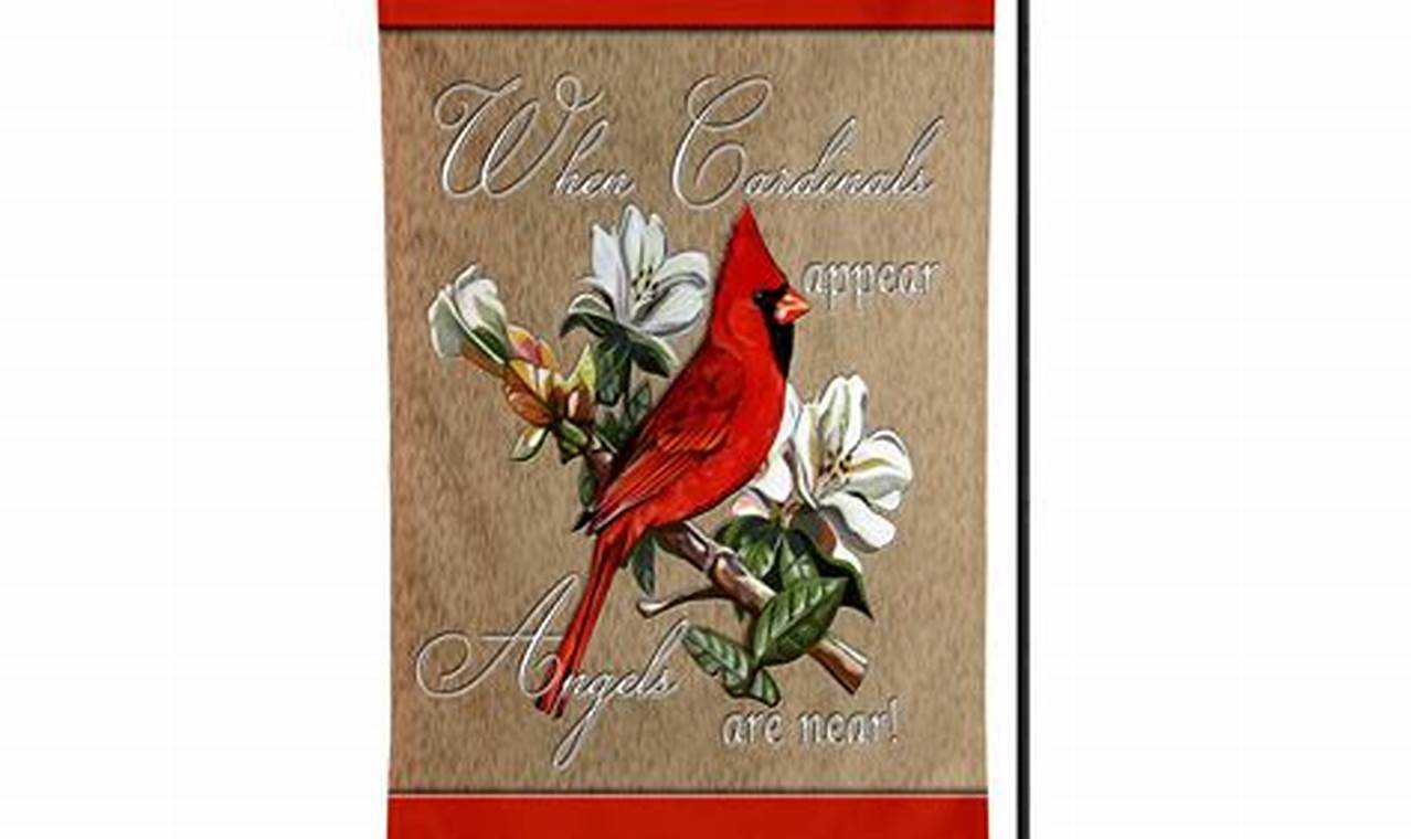 Charming Cardinal Garden Flag: Nature's Accent!
