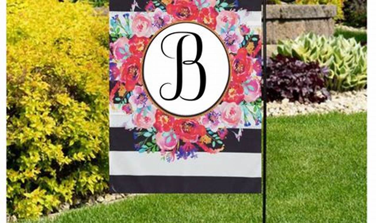Personalized Garden Flags Initials: Styles & Decor