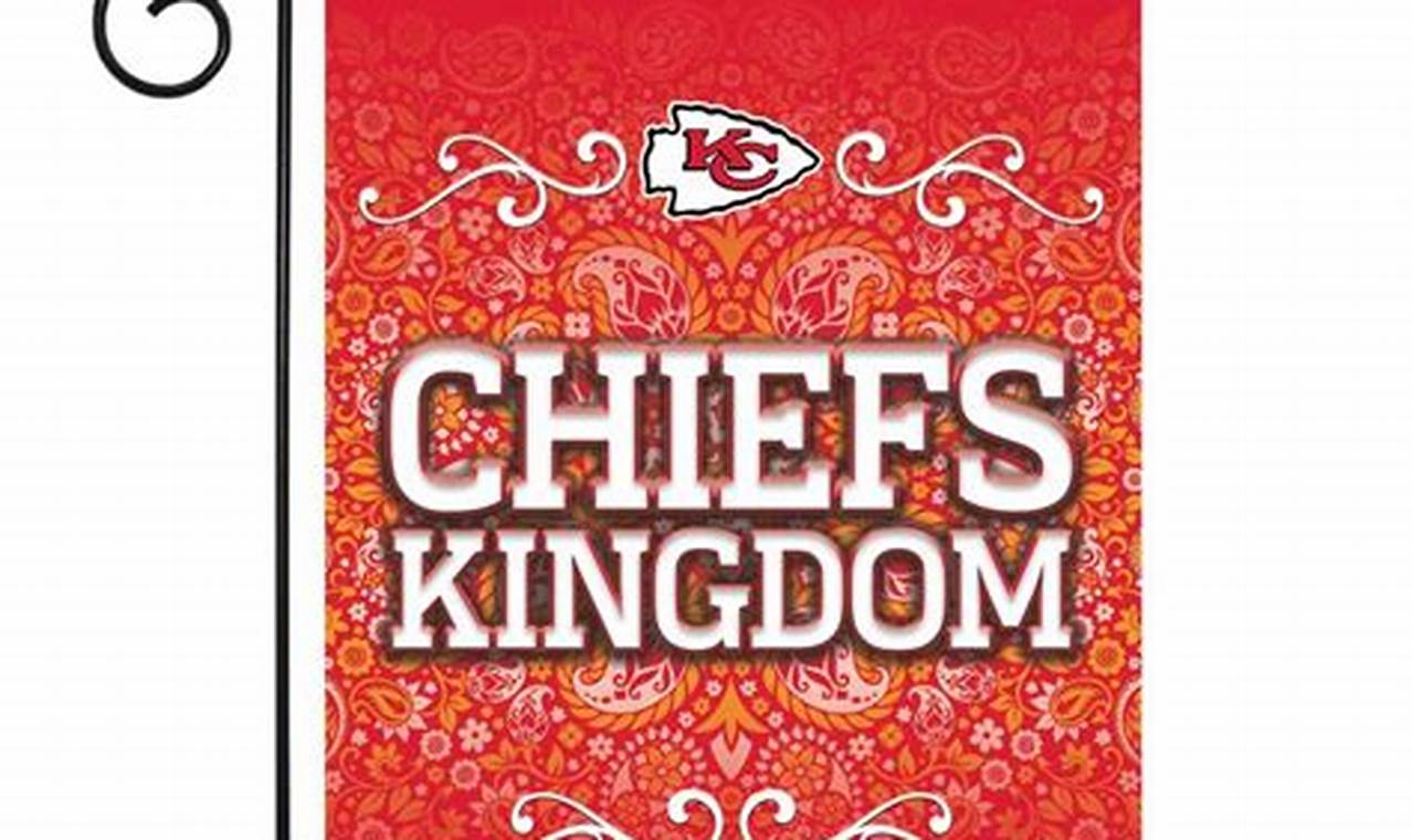 Show Your Pride: KC Chiefs Garden Flag Decor!
