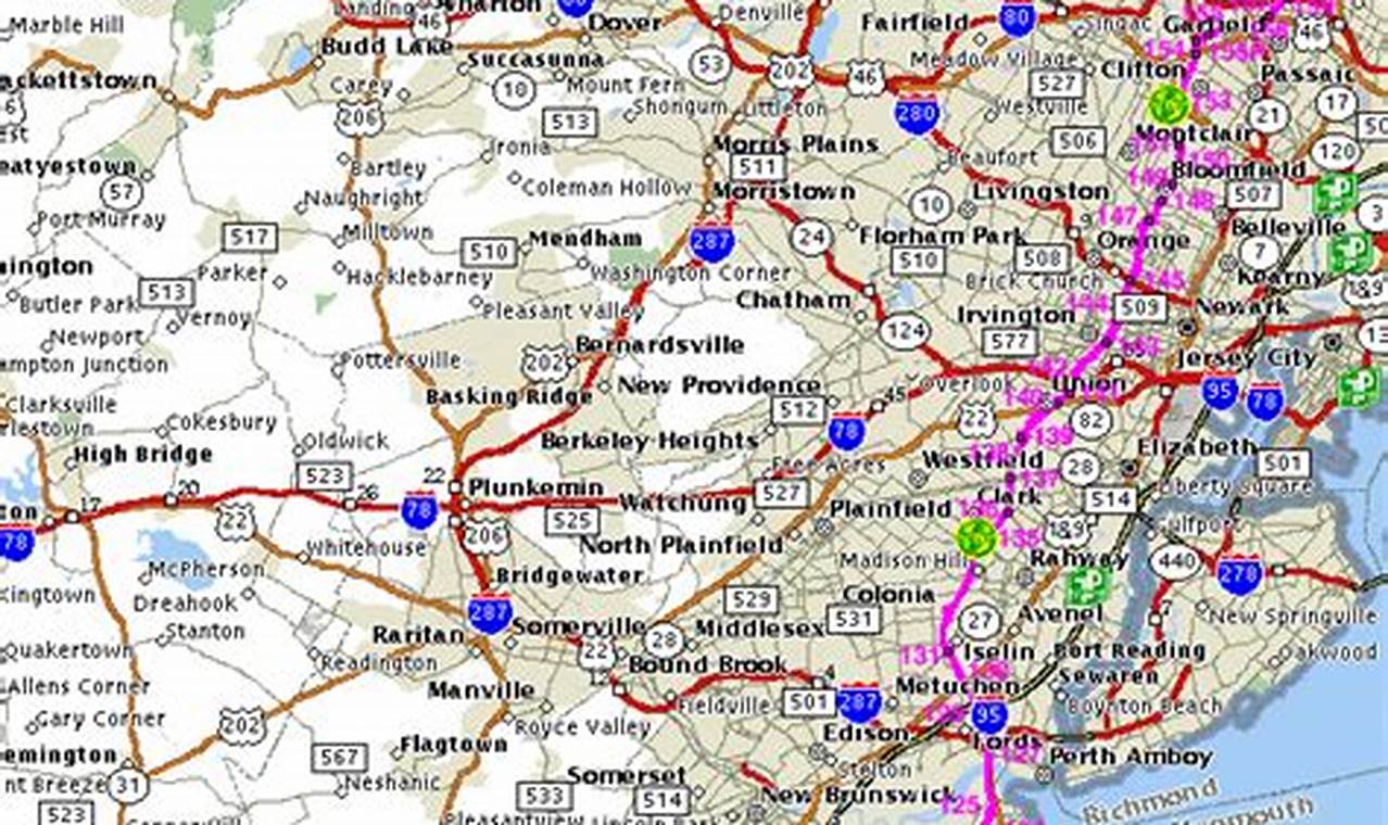 Garden State Pkwy Map