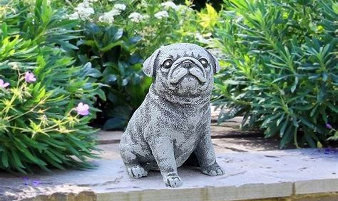 Enhance Your Garden: Pug Statue Decor, Cute Gifts