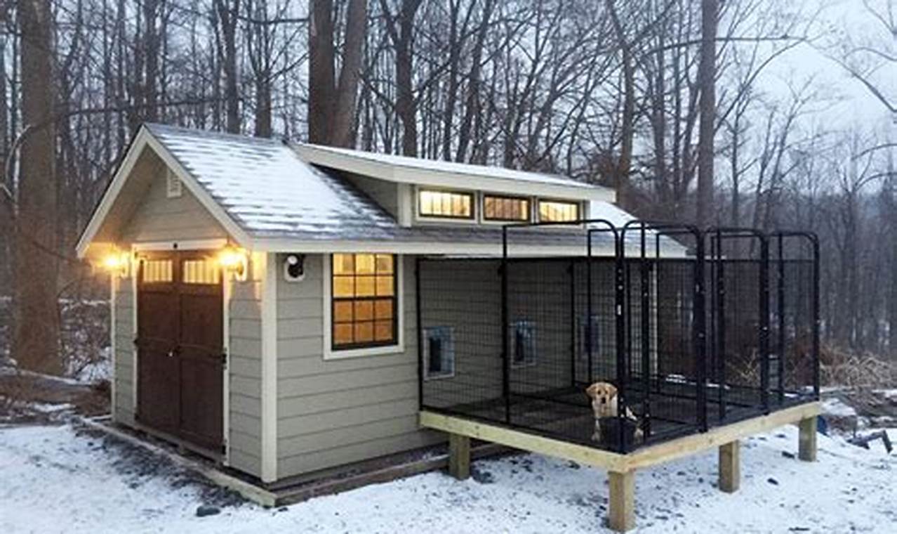 Cozy Garden Shed Dog House Ideas + Plans
