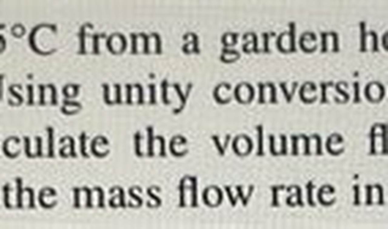 Maximize Garden Hose Volume Flow Rate: Tips & Tricks