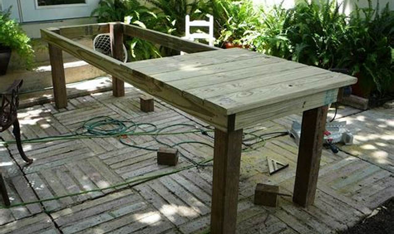 Build a DIY Outdoor Garden Table: Plans & Ideas