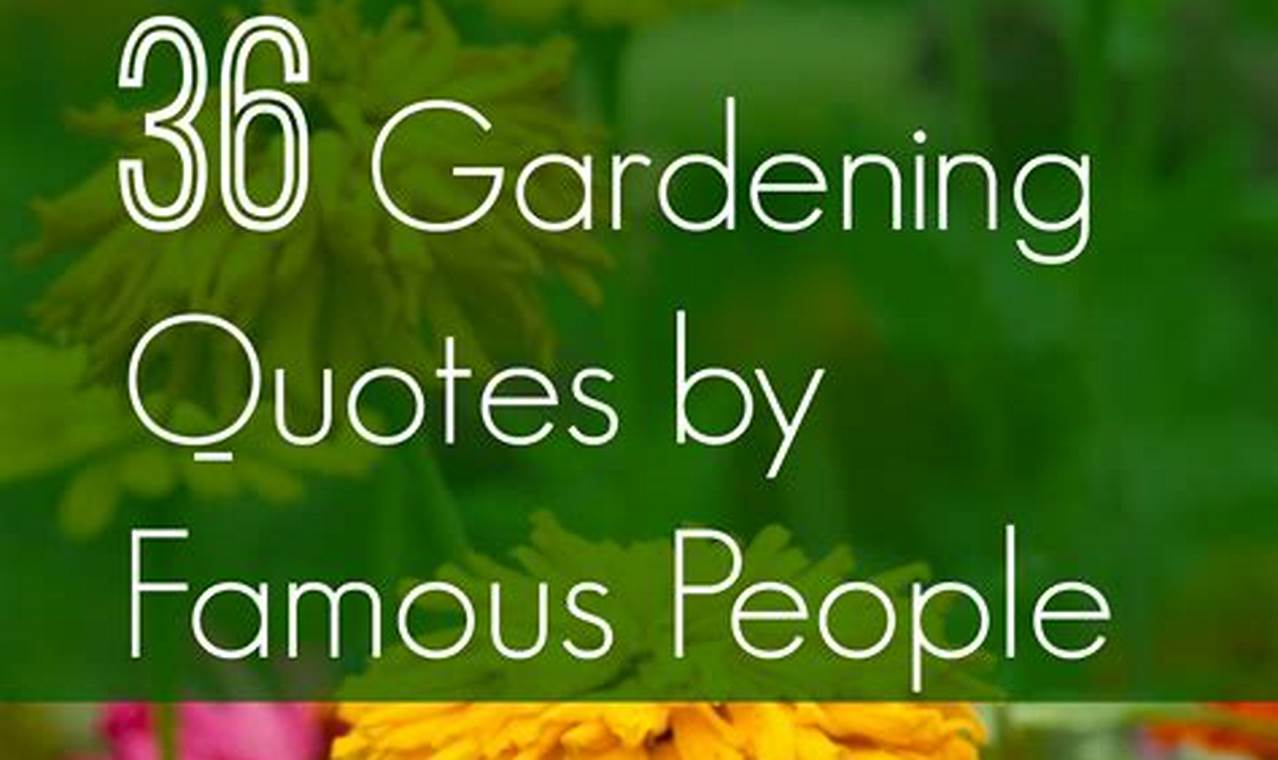 Timeless Garden Sayings: Wisdom & Proverbs