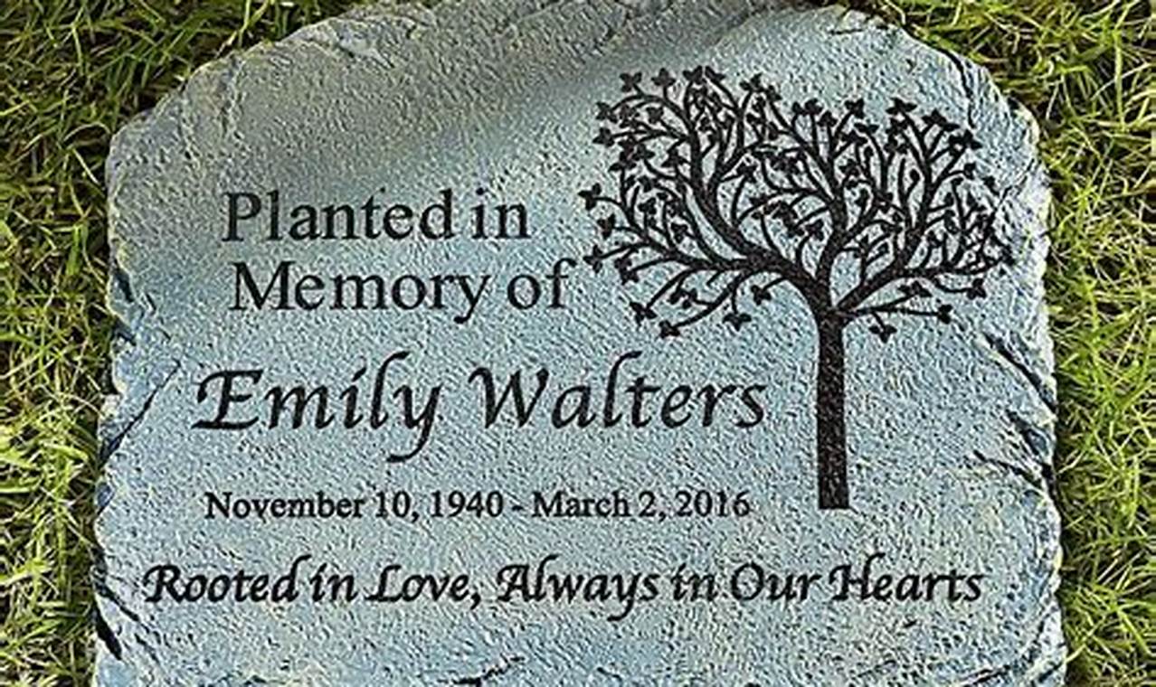 Garden's Lasting Tribute: Stones in Memory for You